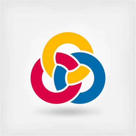 Three Interlocking Circle Stock Vectors Istock