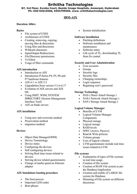 Ibm Aix Online Training Doc