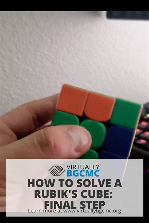 How To Solve A Rubik S Cube Final Step