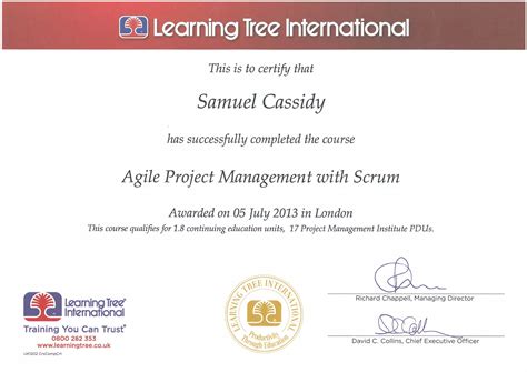 Agile Pm With Scrum Learning Tree Ppt