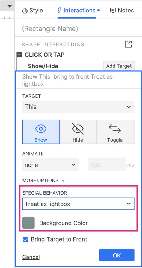 Hiding And Showing Widgets Tutorial Axure Docs