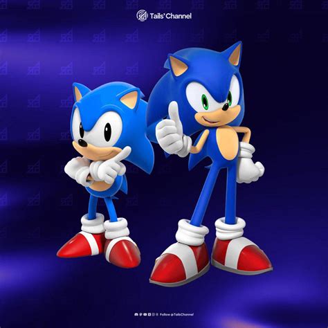 Classic Sonic And Modern Sonic By Sonicdark234 On Deviantart