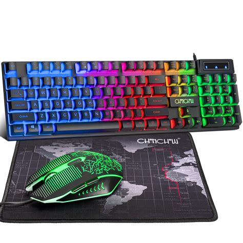Chonchow Gaming Keyboard And Mouse Led Backlit Usb Wired