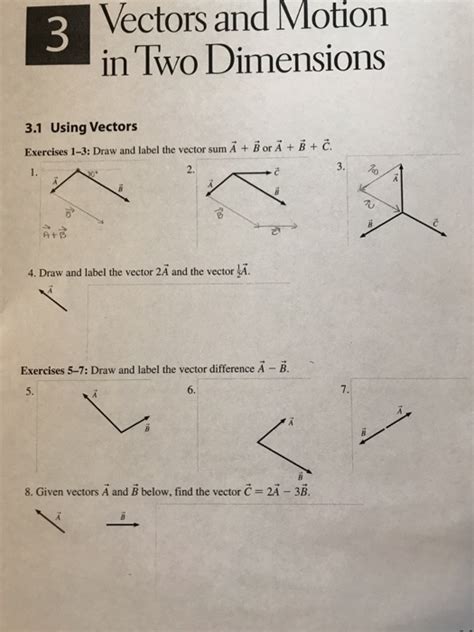 Solved Vectors And Motion In Two Dimensions 3 3 1 Using