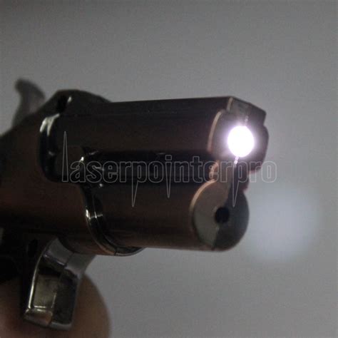 5mw 650nm Red Beam Light Gun Shaped Laser Pointer Golden Lt 8112