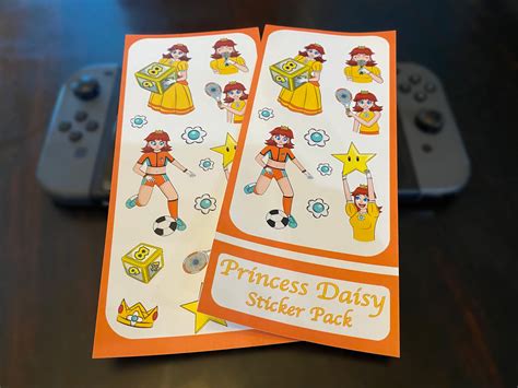 Princess Daisy Sticker Pack Etsy