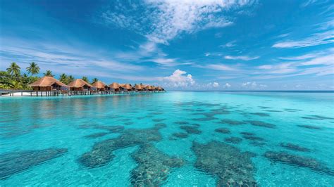 Maldives Wallpaper 4k Indian Ocean Azure Waters