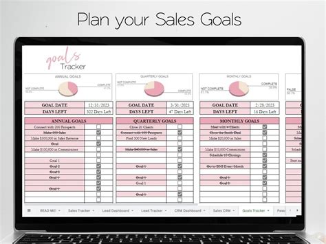 Sales Manager Template Excel Spreadsheet Sales Account Etsy