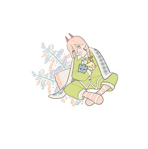 Power Denji Hayakawa Aki And Meowy Chainsaw Man Drawn By Gurukousu Danbooru