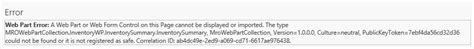 SharePoint Web Part Error After Reinstalling IIS Features SharePoint Stack Exchange