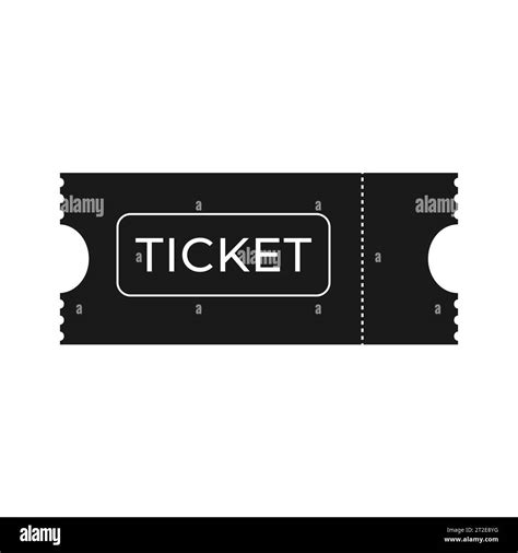 Ticket Line Art Outline Ticket Icon Vector Stock Vector Image And Art