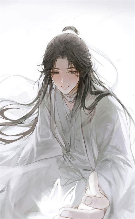 Xie Lian Tianguan Cifu Highres Boy Bandaged Neck Bandages Brown Hair Bug Butterfly