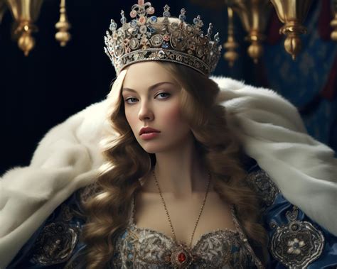 Premium Ai Image A Beautiful Russian Regal Princess Luxurious And Vintage Style