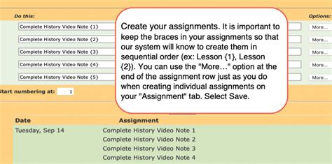 Creating Multiple Assignments Per Day Homeschool Planet
