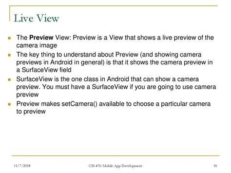 cis 470 mobile app development ppt download