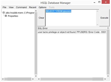 Hsqldb Java Maven Hypersql Stack Overflow