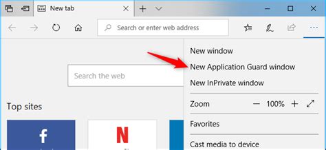 how to enable windows defender application guard for microsoft edge
