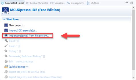 Import Projects From File System Mcuxpresso Ide Nxp Community