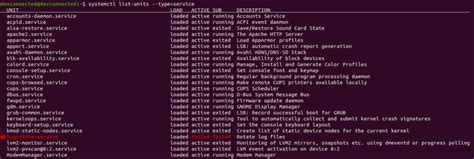 comment lister les services sous linux devconnected volta