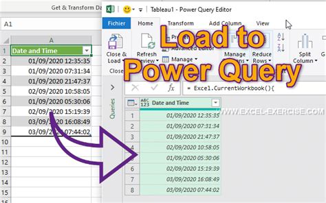 In Power Query How To Split Date And Time