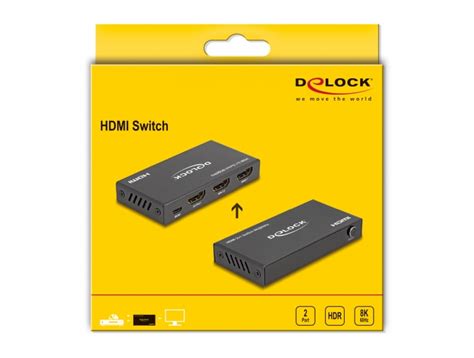 Switch Hdmi 2 Porturi 8k60hz 4k144hz Delock 18607