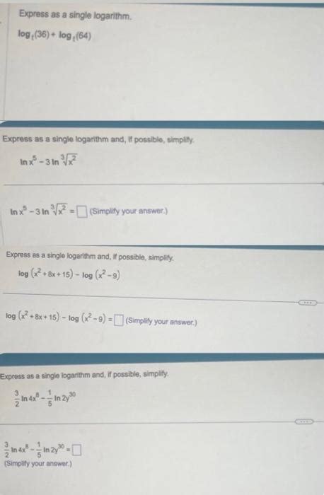 Solved Express As A Single Logarithm Logt Logt Chegg Com