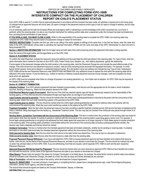 Icpc 100b1 Instructions For Completing Form Icpc 100b Interstate