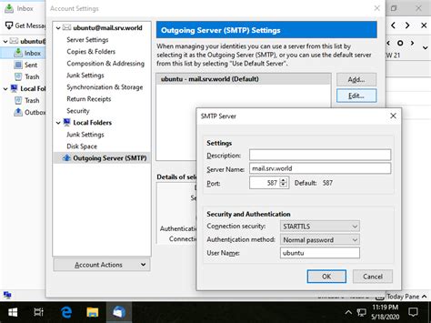 ubuntu 20 04 lts ssl tls postfix and dovecot server world