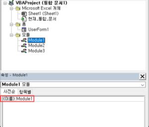 VBA 모듈 또는 폼의 이름을 바꾸거나 삭제하는 방법 Automate Excel