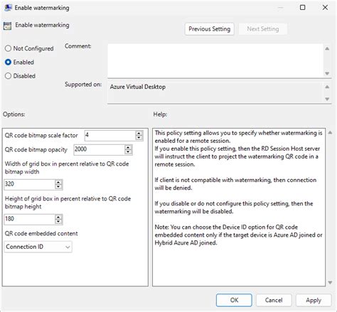 azure virtual desktop의 워터마킹 microsoft learn