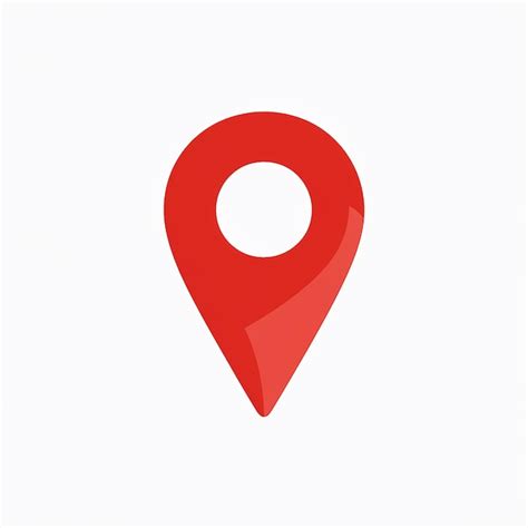 A Red Location Pin Icon Commonly Used In Maps And Navigation