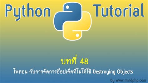บทเรียน สอน python บทที่ 43 การจัดการกับ object ที่ใช้ไม่ได้ python