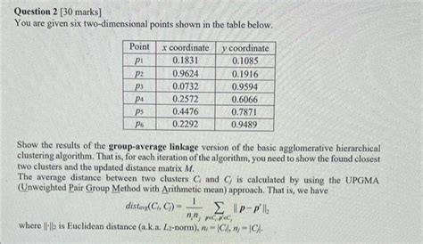 solved question 2 [30 marks] you are given six