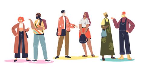 다국적 및 다민족 사람들이 소통하는 그룹 다른 국적의 남성과 여성 교육에 대한 스톡 벡터 아트 및 기타 이미지 교육 다양 문화 Istock