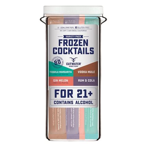 Cutwater Frozen Cocktails Spirit Pops Uptown Spirits