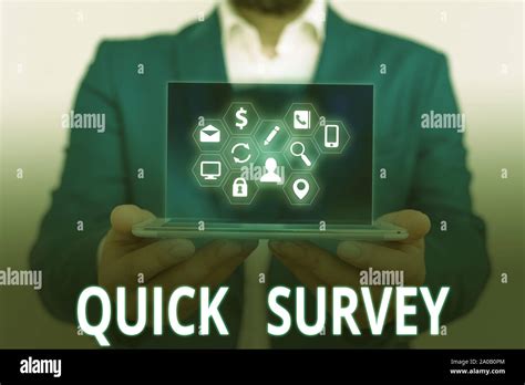 Conceptual Hand Writing Showing Quick Survey Concept Meaning Conduct Fast Check On Condition