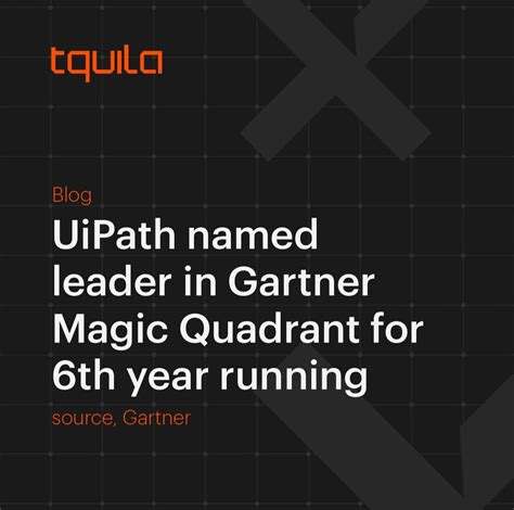 Tquila Automation On Linkedin Rpa Roboticprocessautomation Innovation Ai Gartner