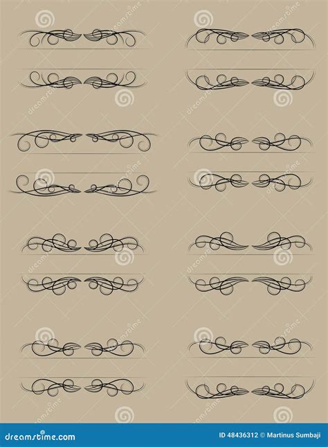 Header Frame Set Stock Vector Illustration Of Panel 48436312