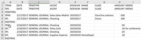 Excel Template For Quickbooks Import Journal Entry Journal Templates