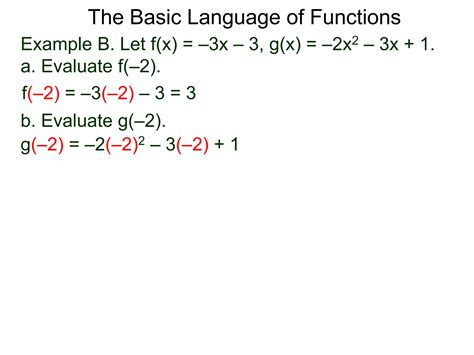 9 The Basic Language Of Functions Pptx