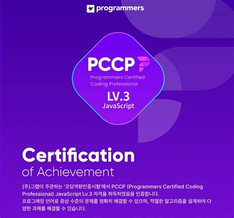 코딩전문역량인증 Pccp 후기