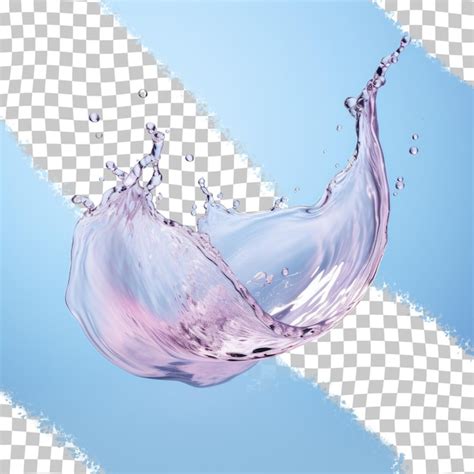 투명한 배경에 고립된 물의 스플래시 프리미엄 Psd 파일