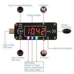 USB PD TRIGGER CHARGER XY WPDT VOLT METER