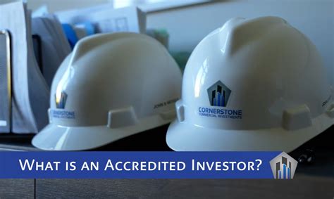What Is An Accredited Investor Cornerstone Commercial Investments