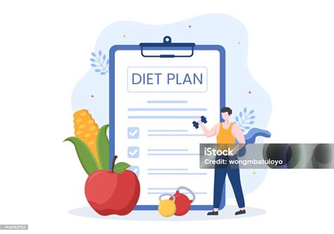 체중 감량 템플릿 손으로 그린 만화 슬림 한 몸을위한 운동 훈련 및 계획 다이어트를하는 과체중 사람들의 평면 그림 가냘픈에 대한 스톡 벡터 아트 및 기타 이미지 Istock