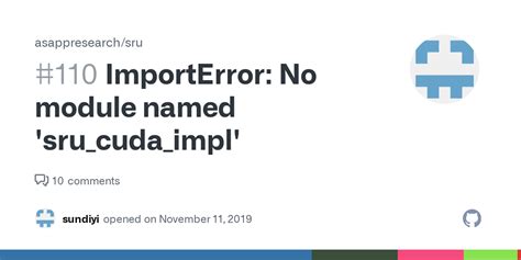 importerror no module named sru cuda impl · issue 110