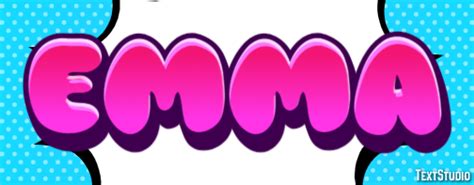 Emma Text Effect And Logo Design Name