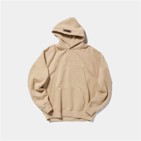 피어 오브 갓 에센셜 베이지 래글런 후디