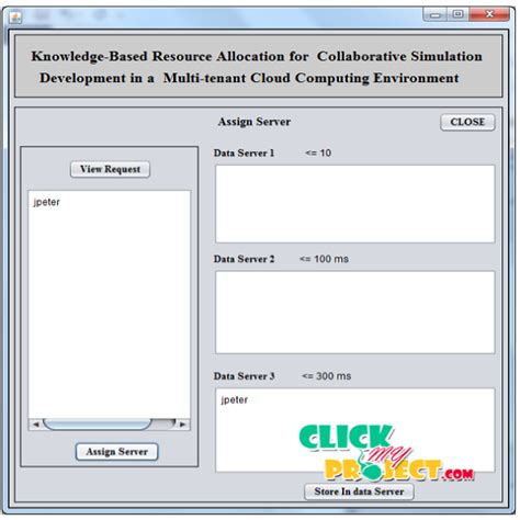 Knowledge Based Resource Allocation For Collaborative Simulation