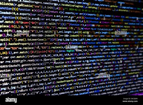 Software Source Code Programming Code Programming Code On Computer